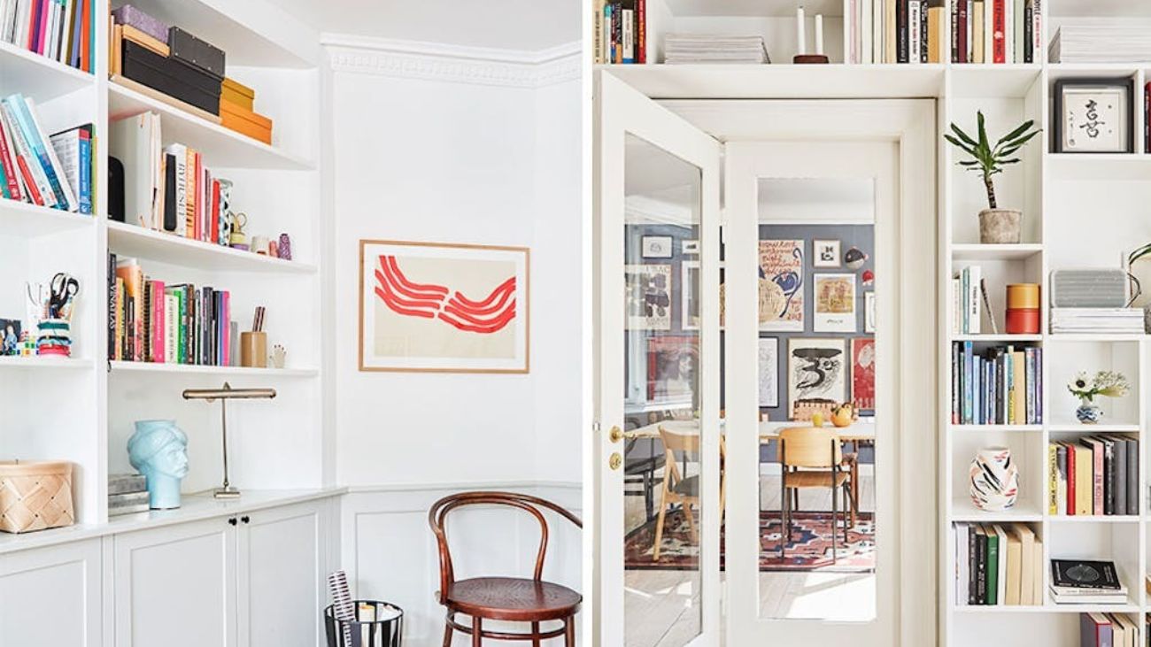 Lisbeth drømte om en indbygget reol på budget. Løsningen var langt ...