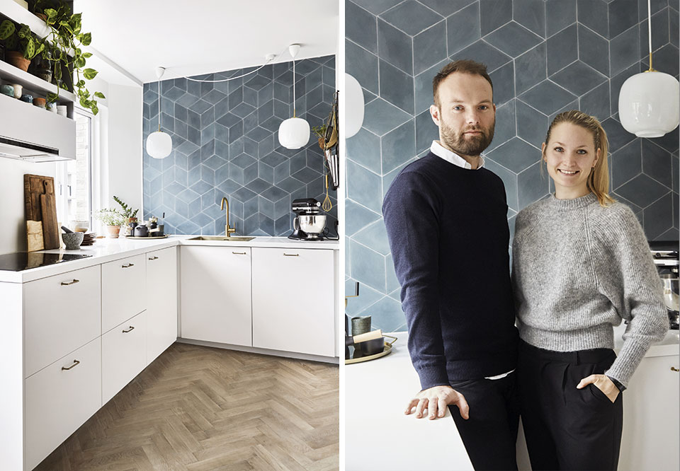 Se, hvordan Sarah og Kasper fik skabt drømmekøkkenet (med messing og ...