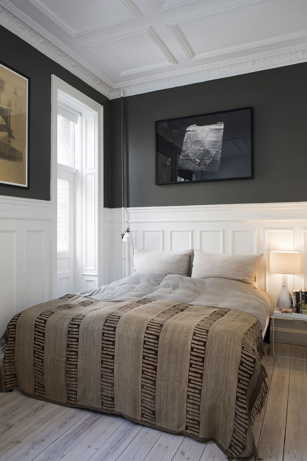 Selv på børneværelset er der original kunst hjemme hos Marie og Simon ...