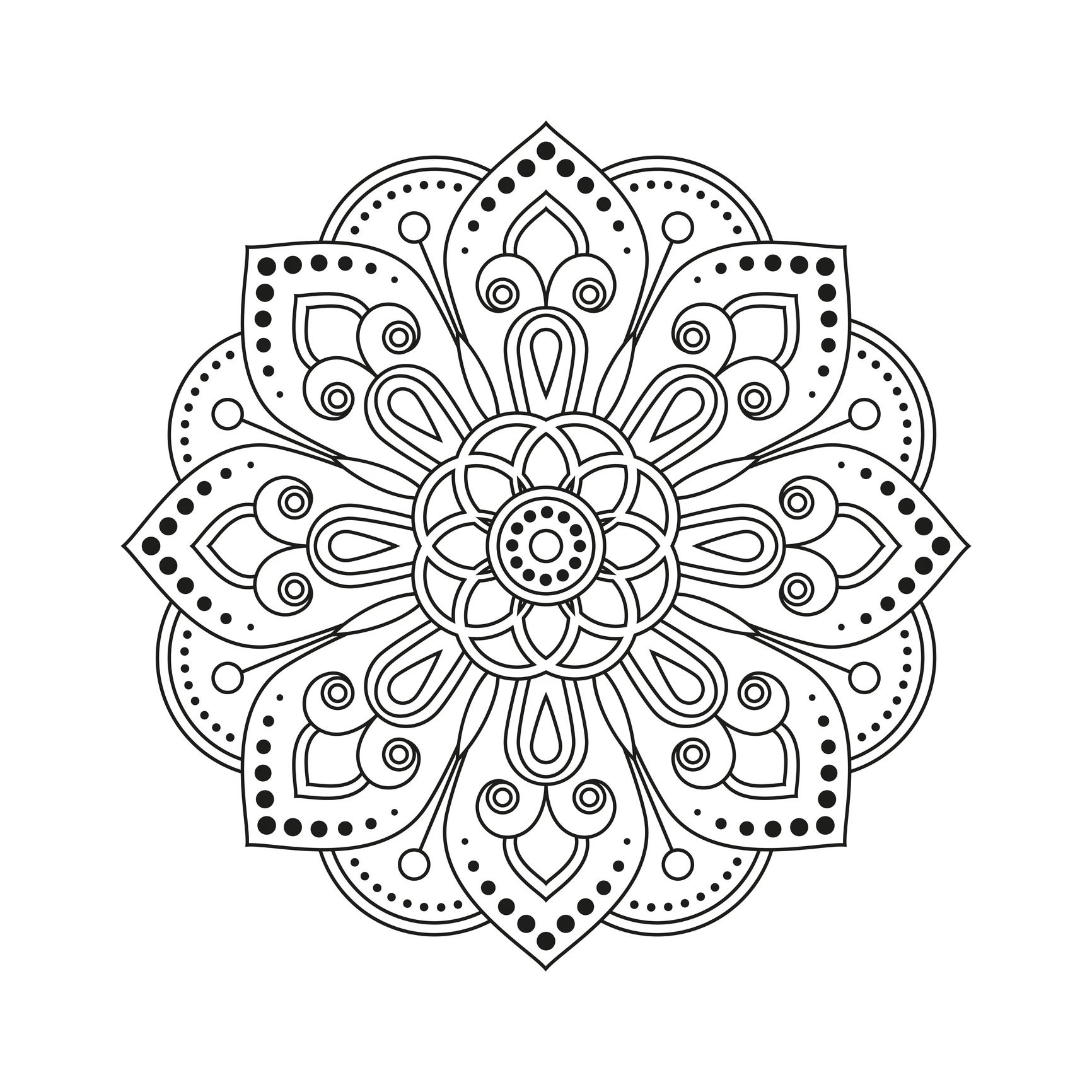 14 Mandala tegninger, du selv kan farvelægge | woman.dk