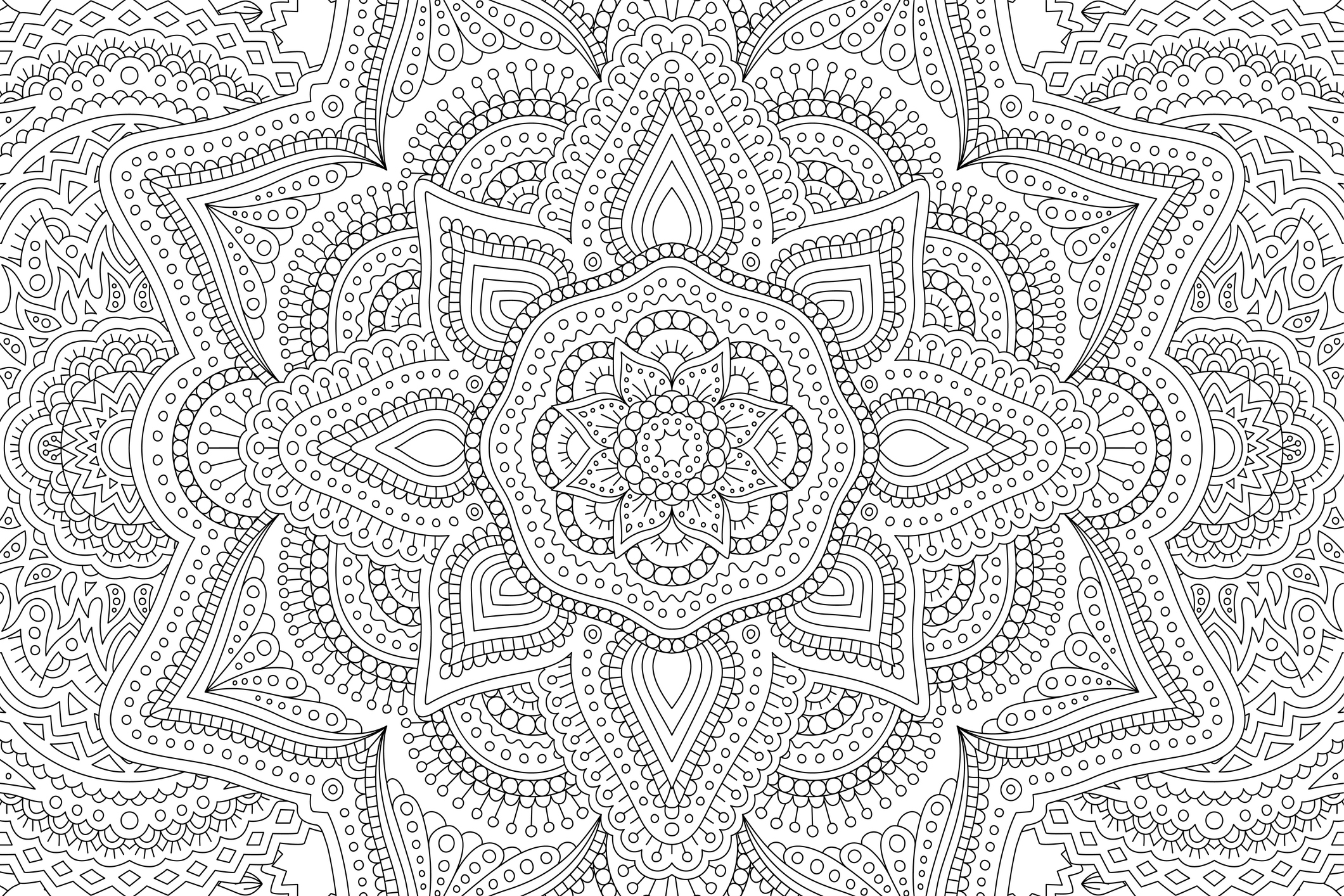 14 Mandala tegninger, du selv kan farvelægge | woman.dk