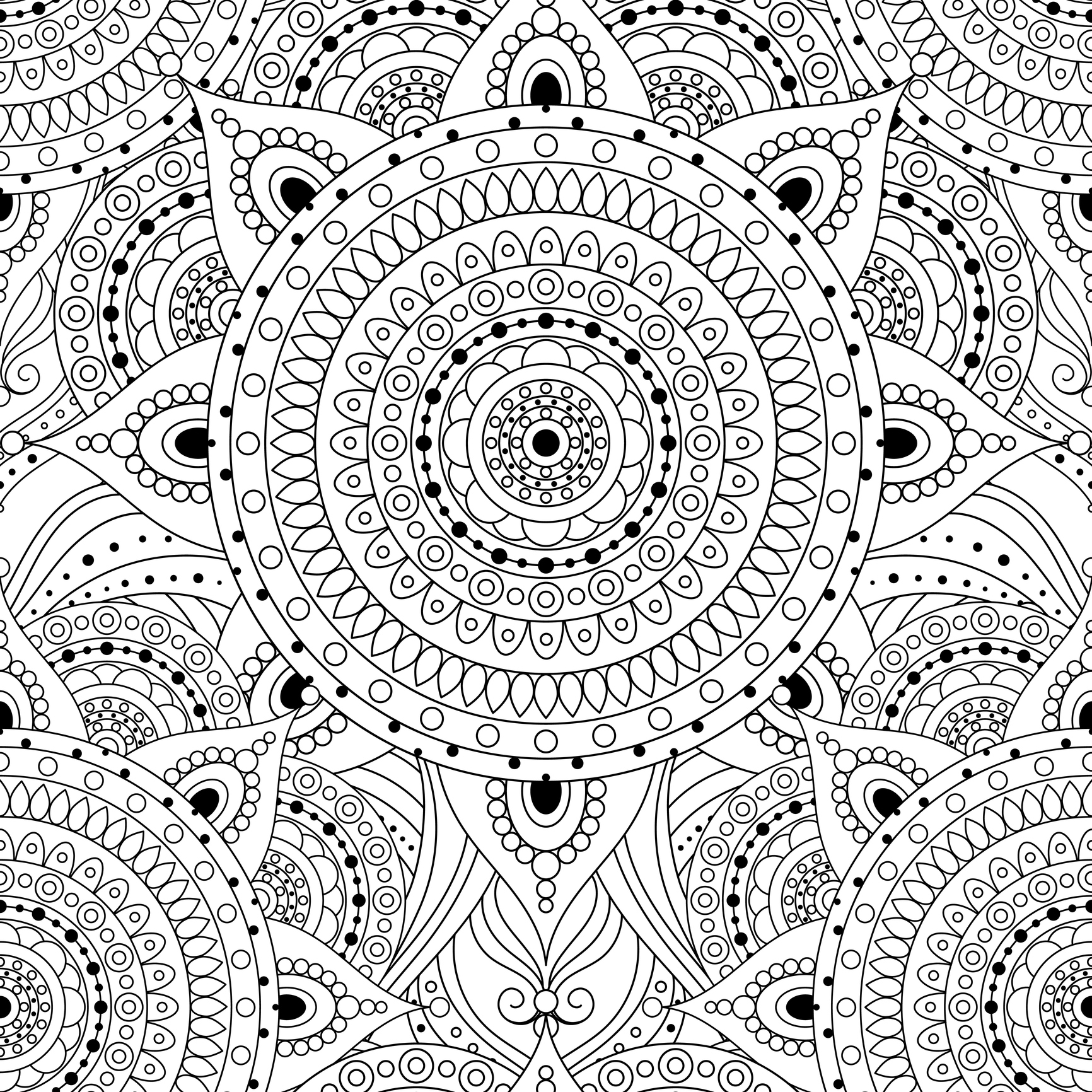 Få 14 mandala tegninger, du selv kan farvelægge her | woman.dk